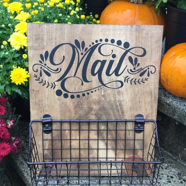 Mail Basket - Etsy