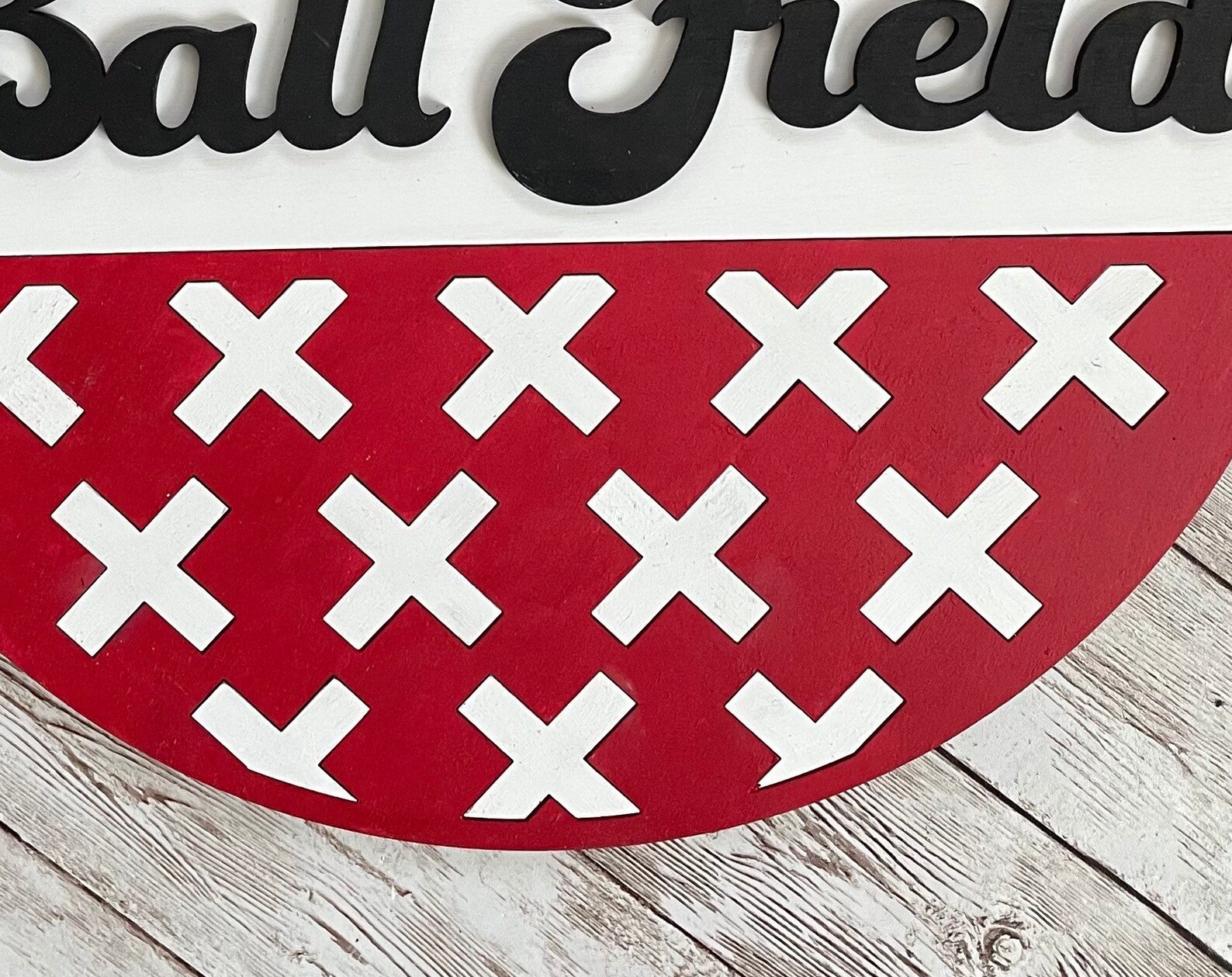 Custom Baseball Sign in Size 12 / 16 / 18 Round Wood Sign - Etsy