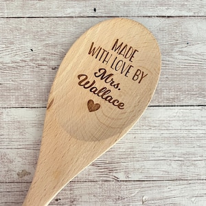Custom Mixing Spoon | Chili Cook off Kitchen Spoon | Chili Party Gift ...