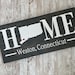 Vermont (VT) Home State Sign - 2 Sizes Available - Customized With Town ...