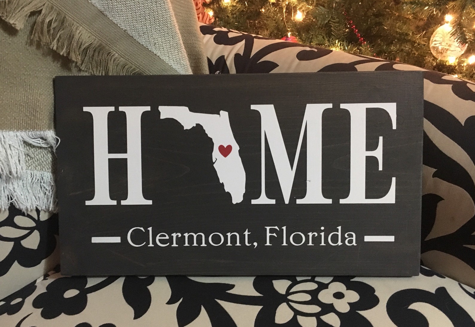 Florida (FL) State HOME Sign - 2 Sizes Available - Customized With Town ...