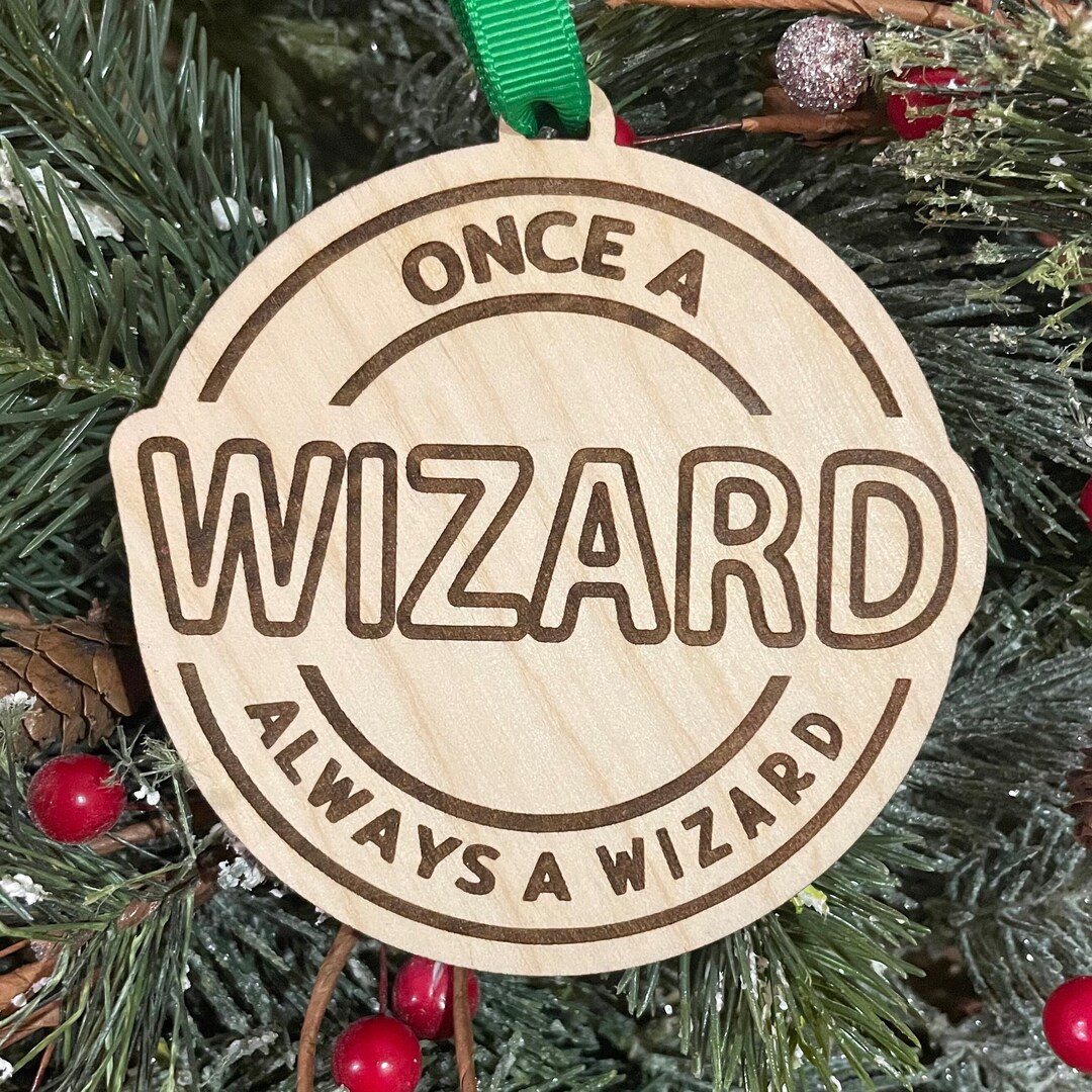 Once a Wizard Always a Wizard School Ornament | School Mascot Ornament ...