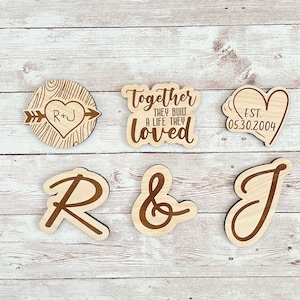 Couple Magnet Set of Six 2.5” Strong Hold Magnets | Tree Initial Magnet ...