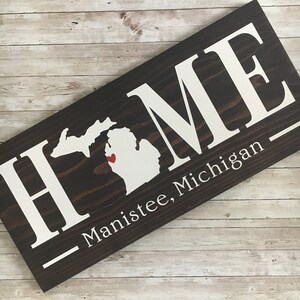 Maine (ME) Home Sign With Customized With Town Name - 2 Sizes Available ...