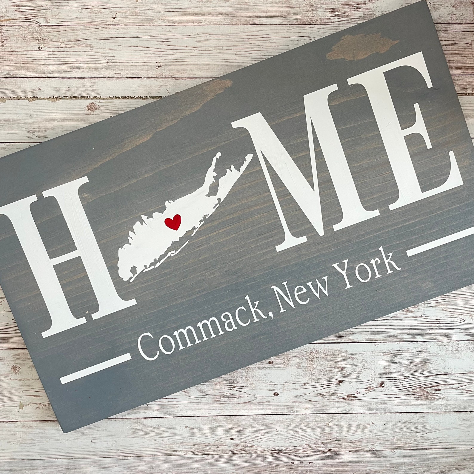 Long Island New York NY Home Sign Customized With Town Name | Etsy
