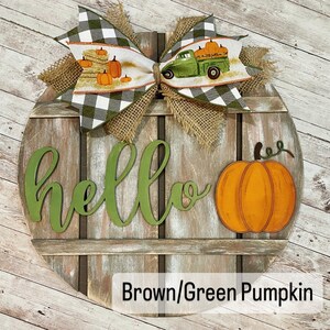 Hello Apple Sign 12” / 16” / 18” Round Wood Sign | Fall Door Idea ...