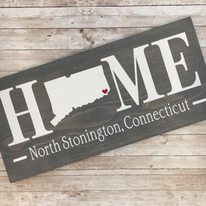 Maine (ME) Home Sign With Customized With Town Name - 2 Sizes Available ...