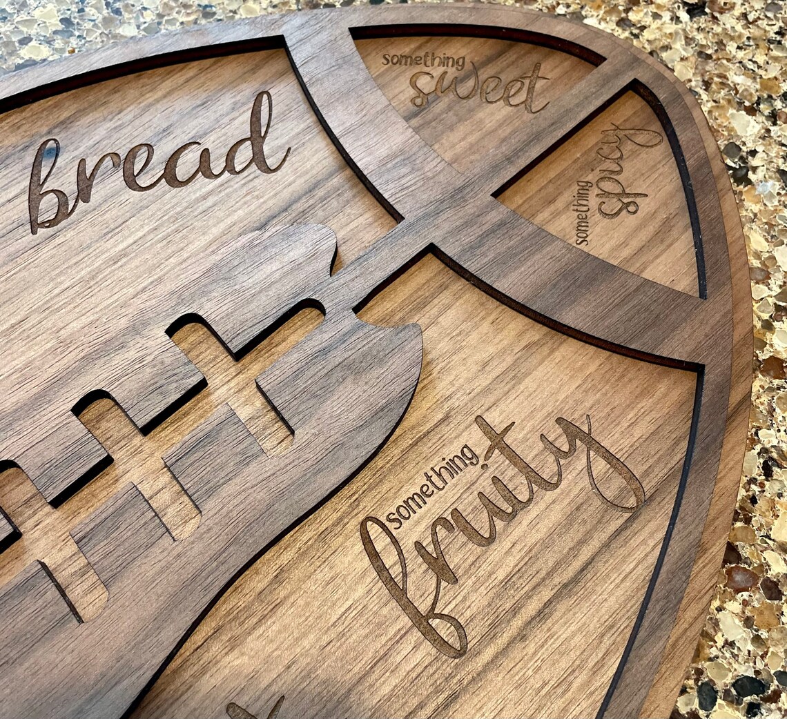 Football Charcuterie Tray Football Cheese & Meat Snack Tray | Etsy