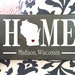 Wisconsin WI Home Sign Customized With Town Name 2 Sizes Available ...
