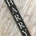 Vertical Name or Town Name Sign | Custom Gallery Wall Sign ...