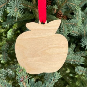 Apple Slice Ornament | Custom Apple Ornament | Family Apple Ornament ...