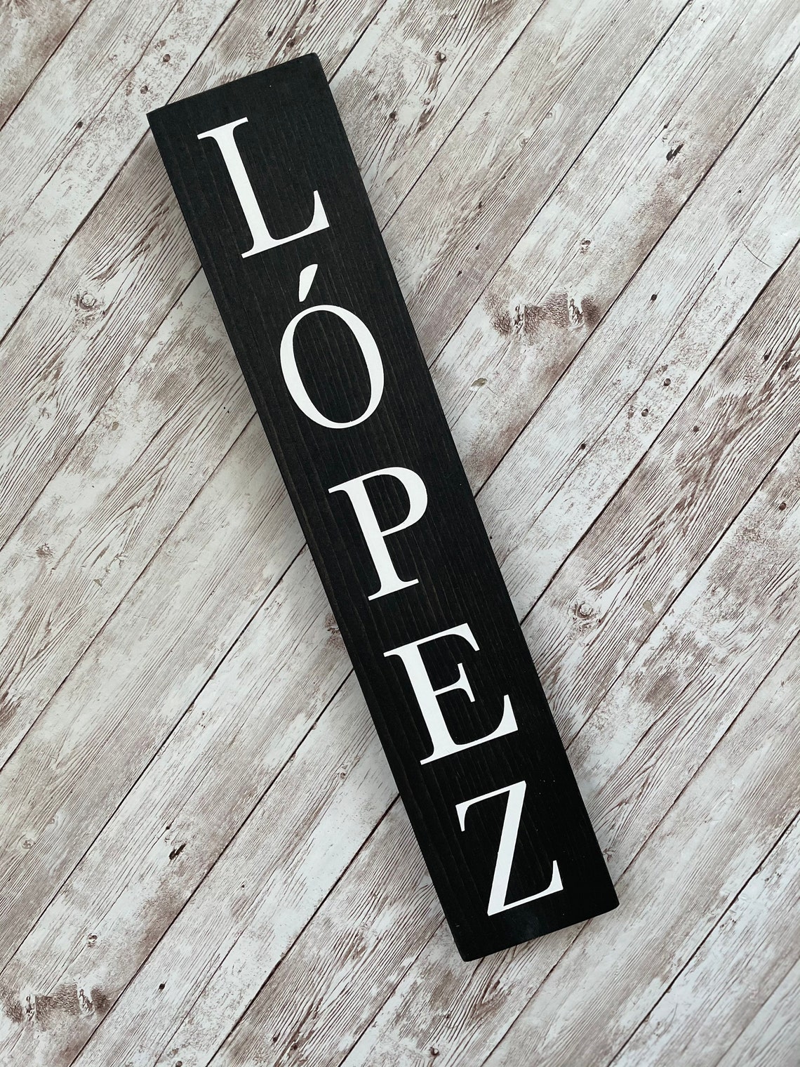 Lopez Family Name Sign Last Name or Town Name Sign Custom | Etsy