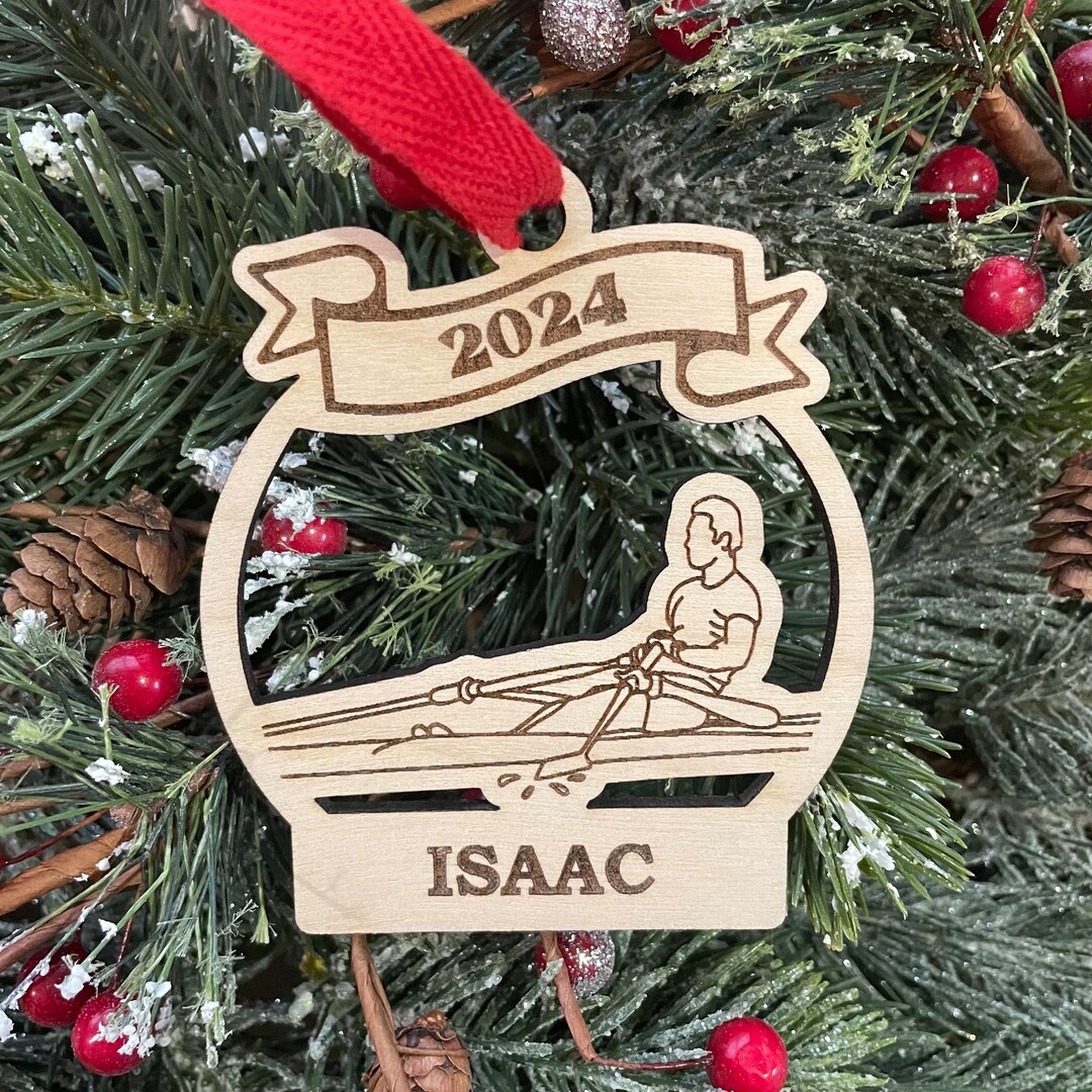 Crew Rowing 2025 Christmas Ornament | Personalized Crew Rower Ornament ...