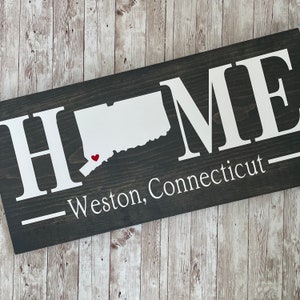Florida (FL) State HOME Sign - 2 Sizes Available - Customized With Town ...