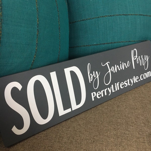 Realtor Sold Sign - Etsy