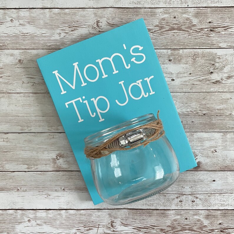 Moms Tip Jar Color Pop Series Laundry Room Decor & | Etsy
