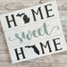 Michigan to Florida Home Sweet Home Wood Sign | Two States or Heart ...