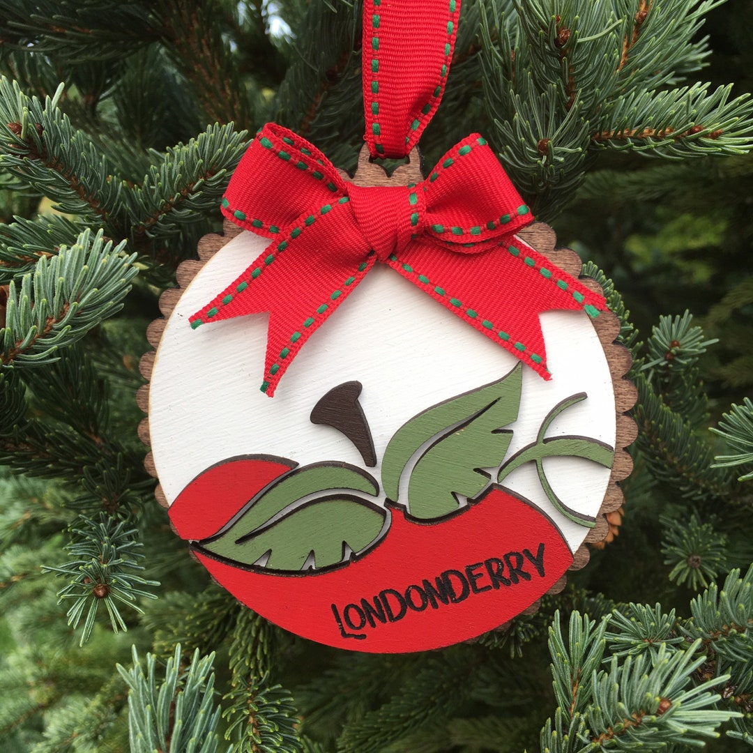 Apple Ornament | Personalized Apple Name Ornament | Apple Picking ...