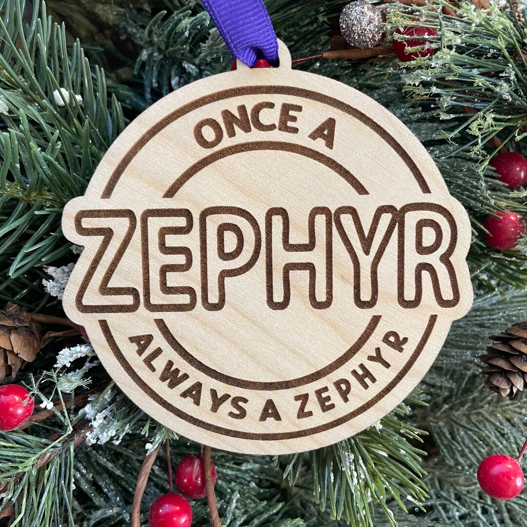 Once a Zephyr Always a Zephyr School Ornament | School Mascot Ornament ...