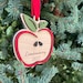 Apple Slice Ornament | Custom Apple Ornament | Family Apple Ornament ...