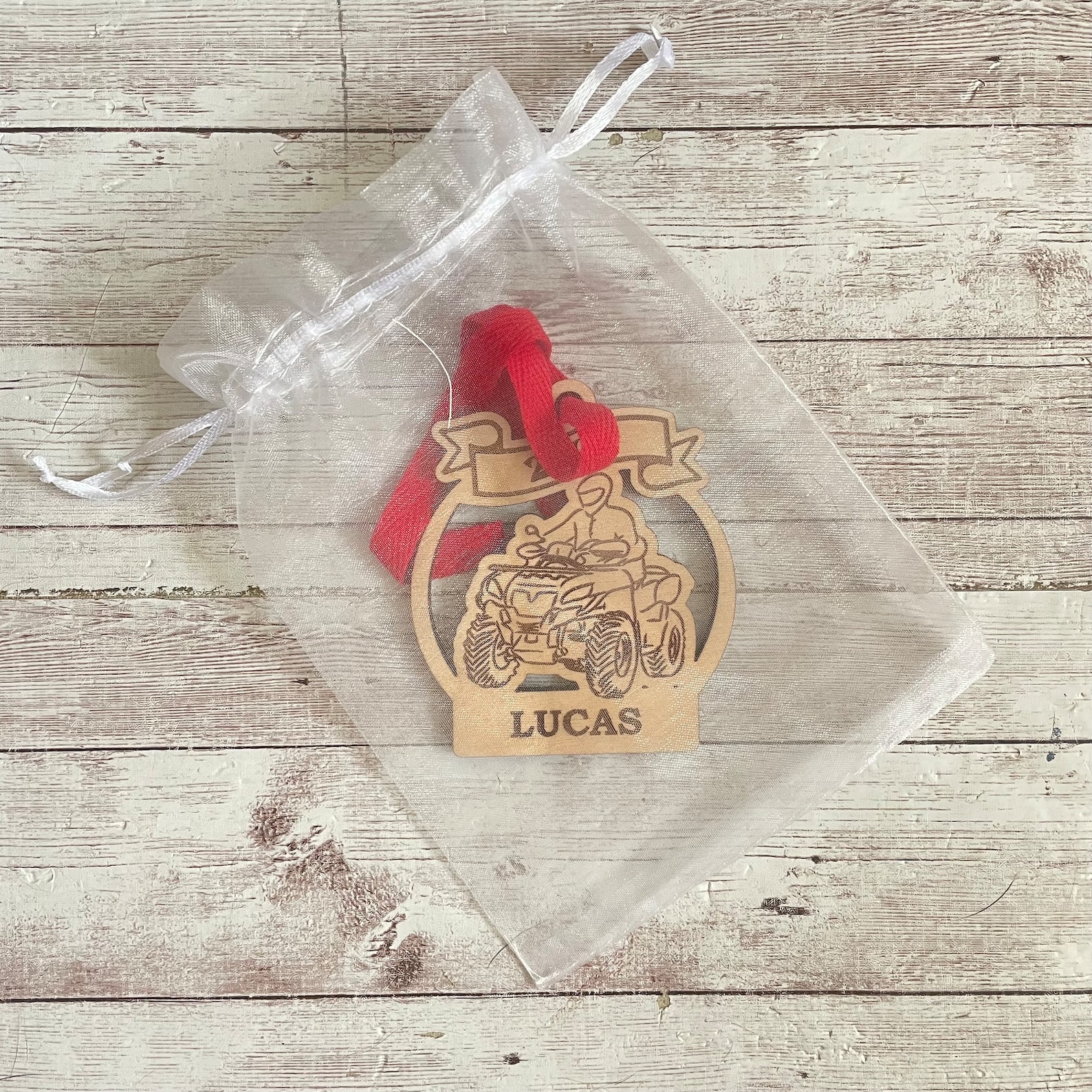 ATV Quad 2026 Christmas Ornament | Personalized ATV Rider Ornament ...