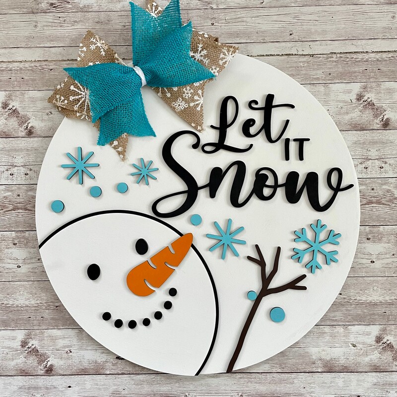 Snowman Sign - Etsy