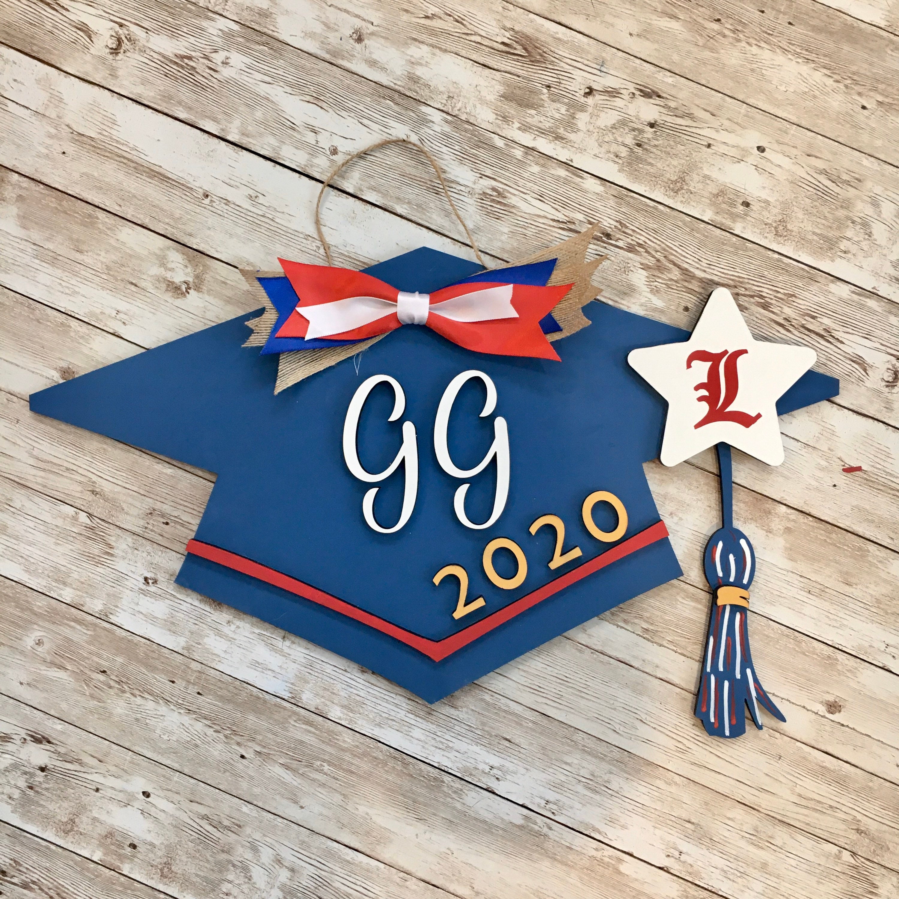 Class of 2021 Custom Grad Cap Door Hanger | Senior 2021 Grad Decor ...