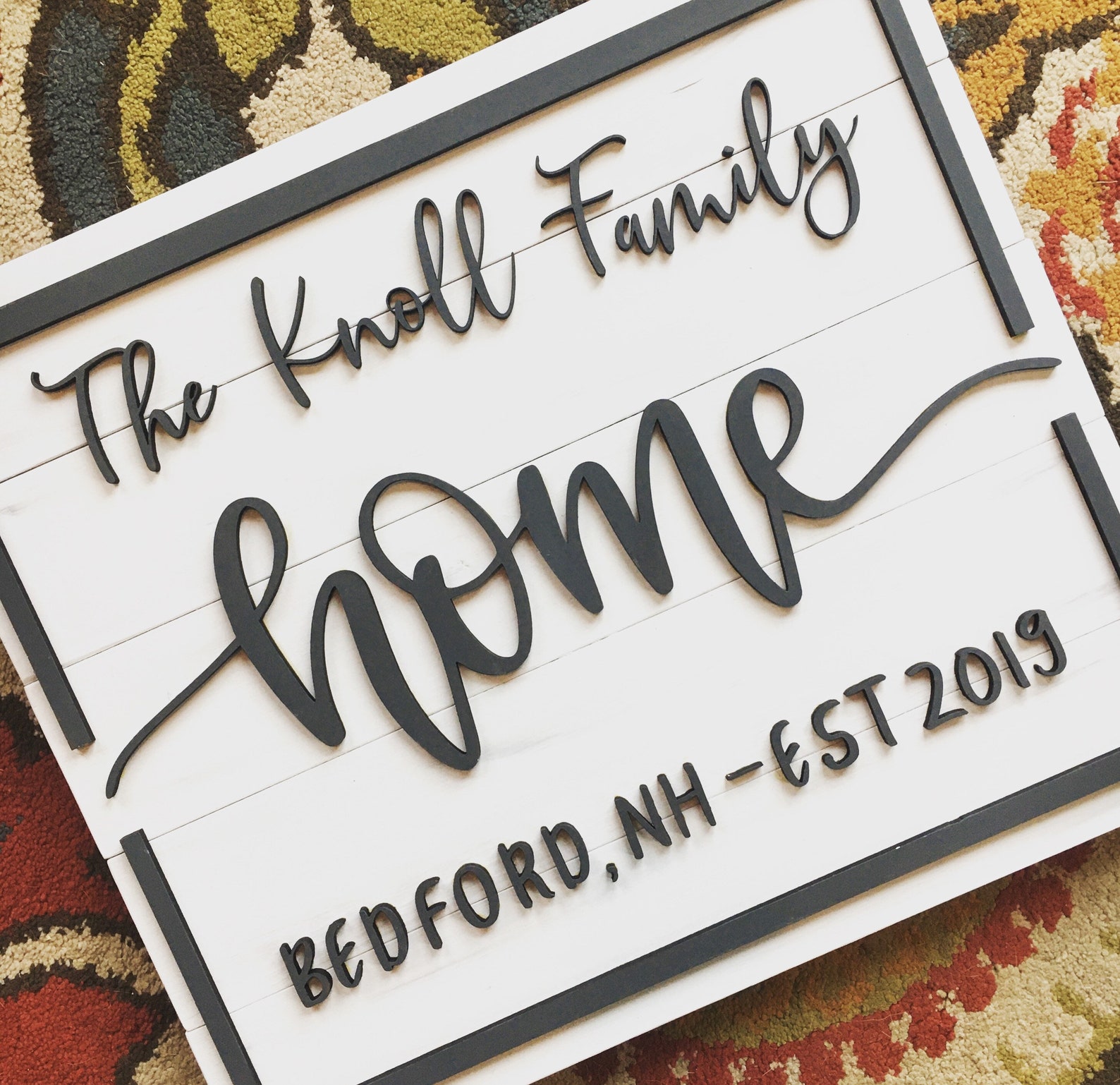 HOME WELCOME or FAMILY Sign Customized With Family Name or - Etsy