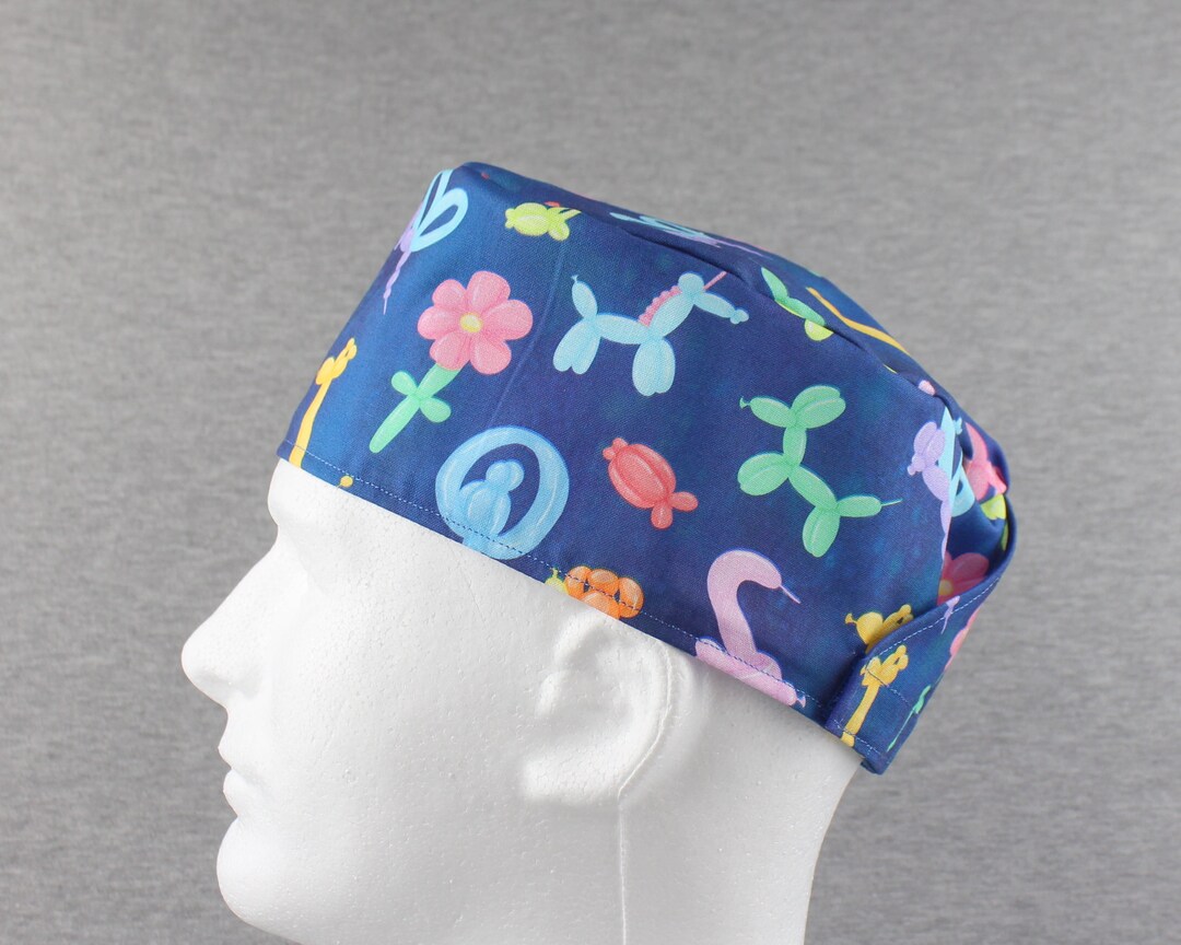 Balloon Animals Hook&loop Surgical Hat, Scrub Hat, Chefs Hat, Head ...