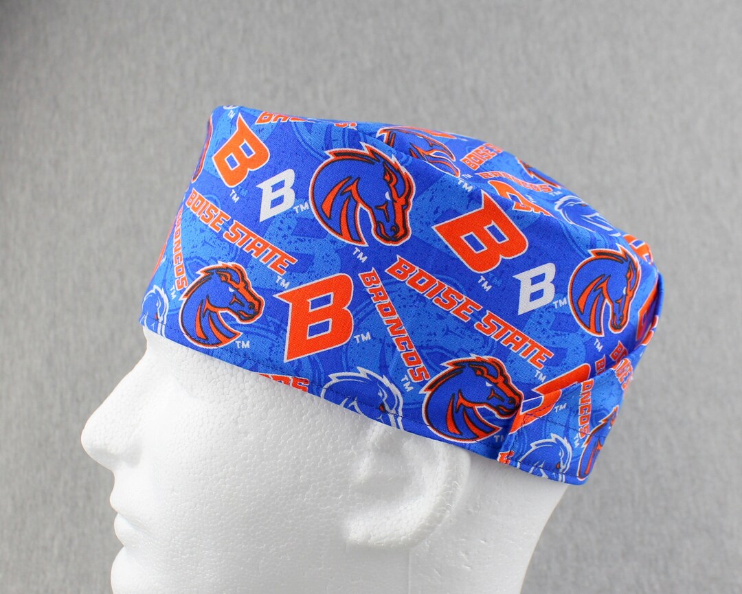 BSU Broncos Hook&loop Surgical Hat, Scrub Hat, Chefs Hat, Head Cover ...