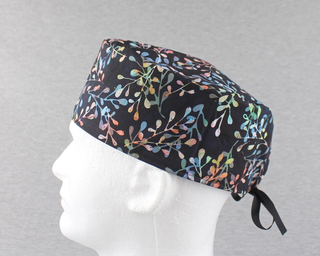 Cappello scrub tieback con nastro fogliame colorato cappello - Etsy Italia