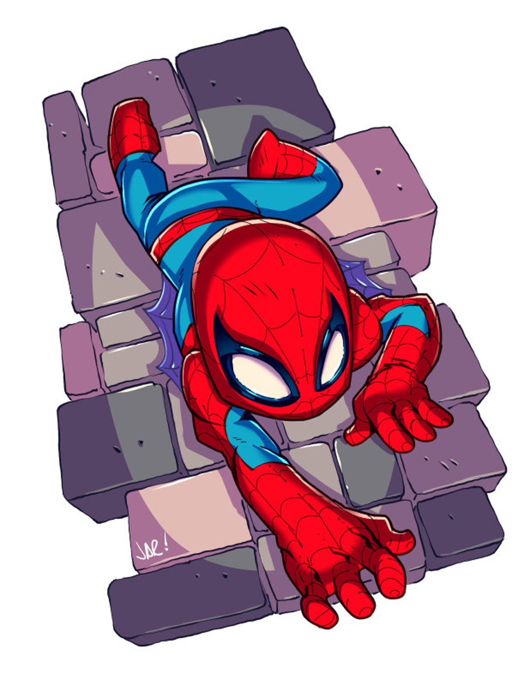 Chibi Spider-Man 8.5x11 Impresión - Etsy España