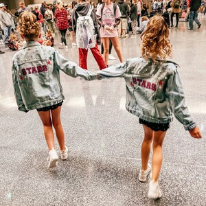 Cheerleader Denim Jacket Custom Team Jean Jacket Cheer Dance Gift ...