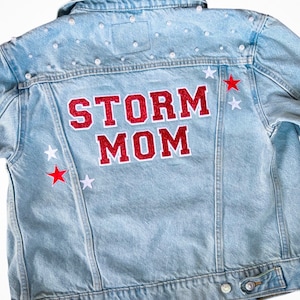Cheerleader Denim Jacket Custom Team Jean Jacket Cheer Dance Gift ...