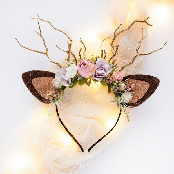 Deer Antler Headband - Etsy