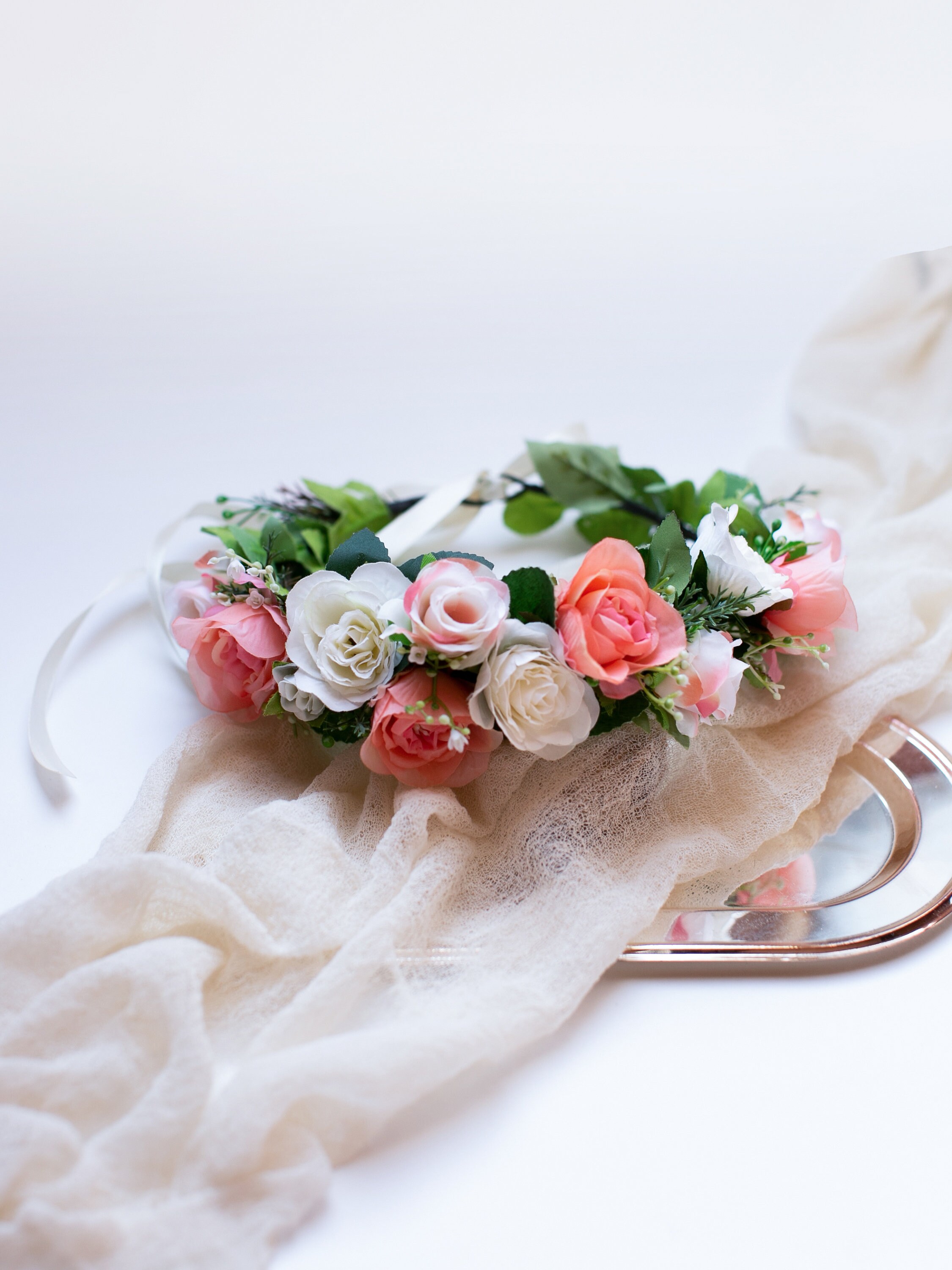 Flower Girl Crown Rustic Bridal Crown Flower Crown Baby | Etsy