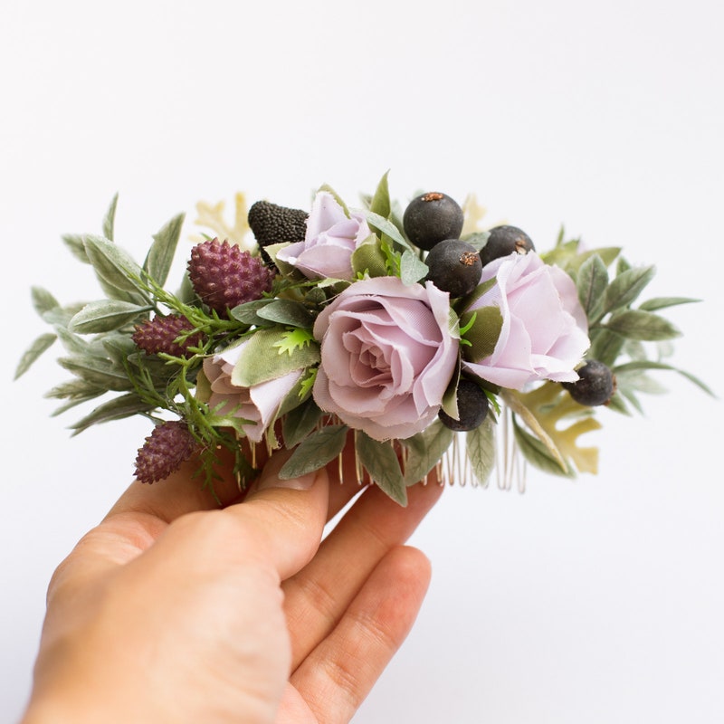 Purple Hair Comb - Etsy