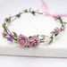 Lilac Flower Crown, Bridesmaid Crown Flower Girl Crown Wedding Flower ...