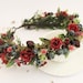 Christmas Flower Crown, Holly Crown, Winter Hair Accessories, Evergreen ...