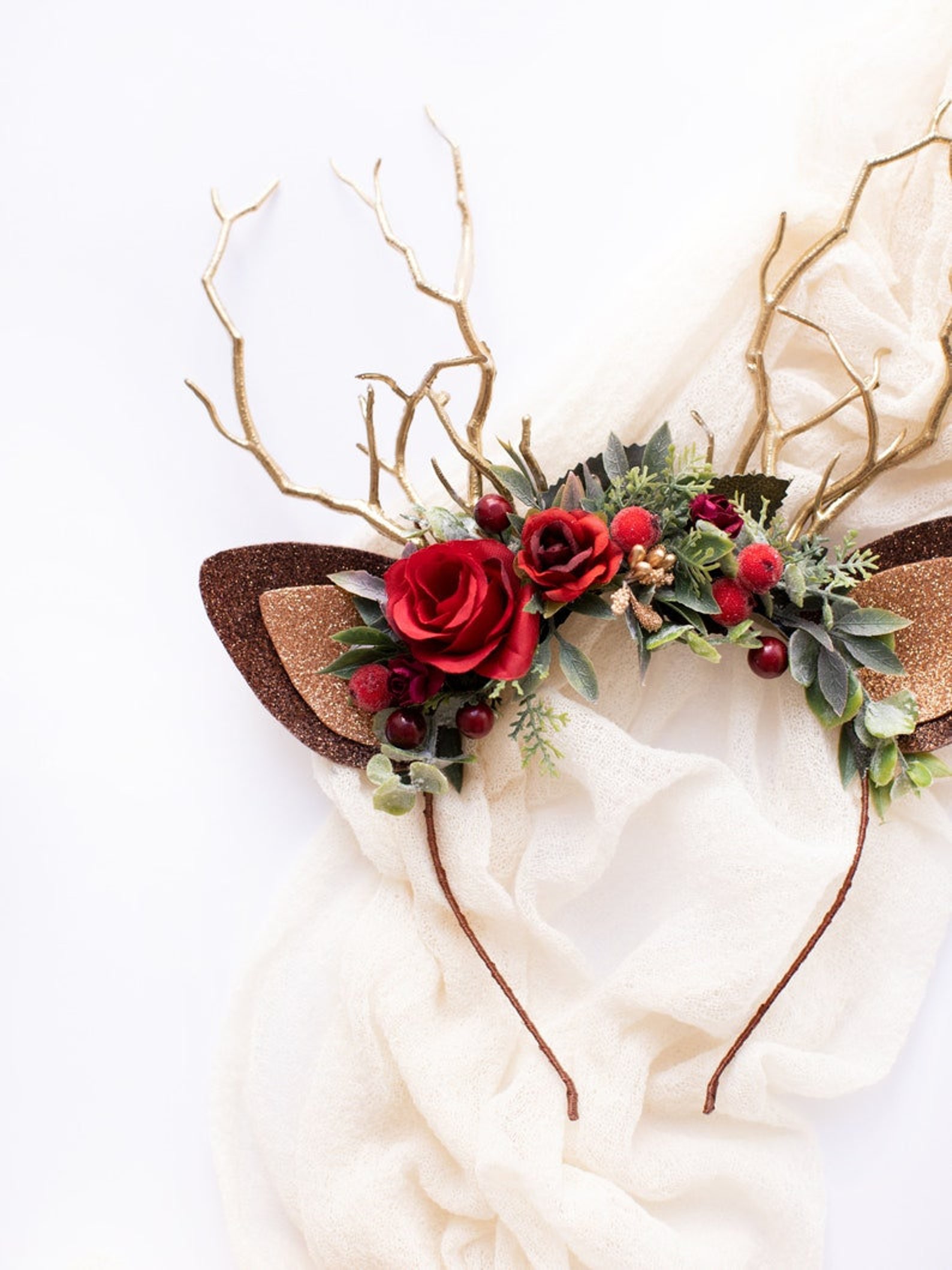 Reindeer Antler Headband, Gifts for Christmas, Christmas Headband Woman ...