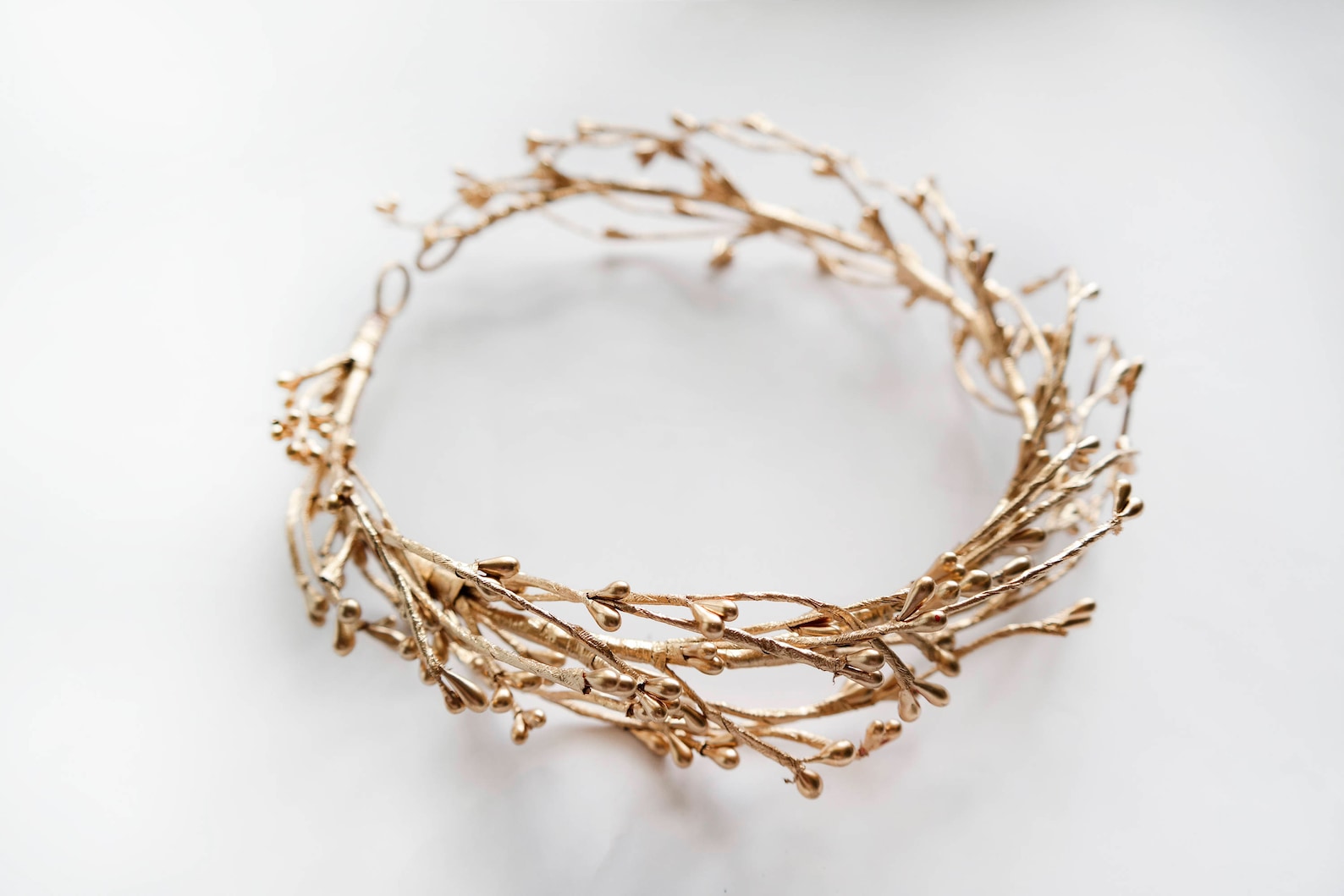 Gold Headpiece \ Twig Crown Gold Wedding Crown Bridal Hairpiece ...