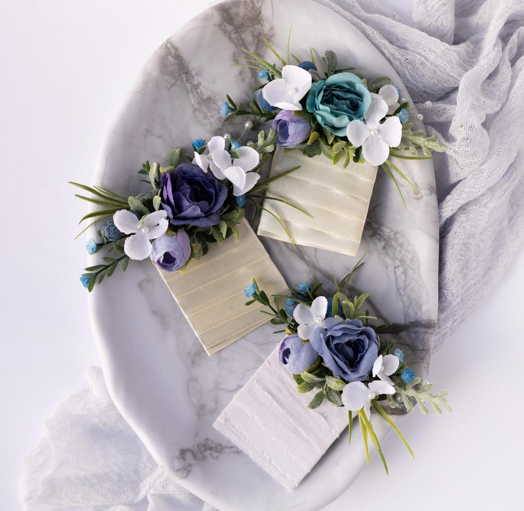 Rose Pocket Boutonniere for Wedding, Prom Arm Corsage Teal, Buttonhole ...