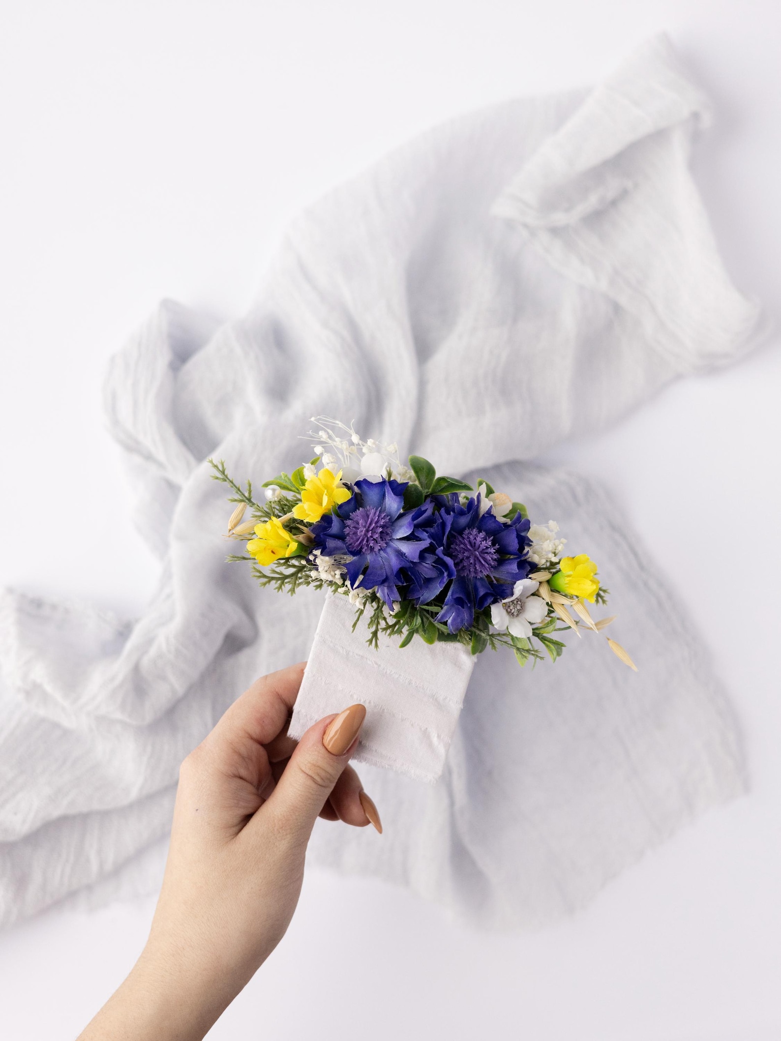 Mens Pocket Boutonniere, Buttonhole Pocket Sunflower Square, Blue Groom ...