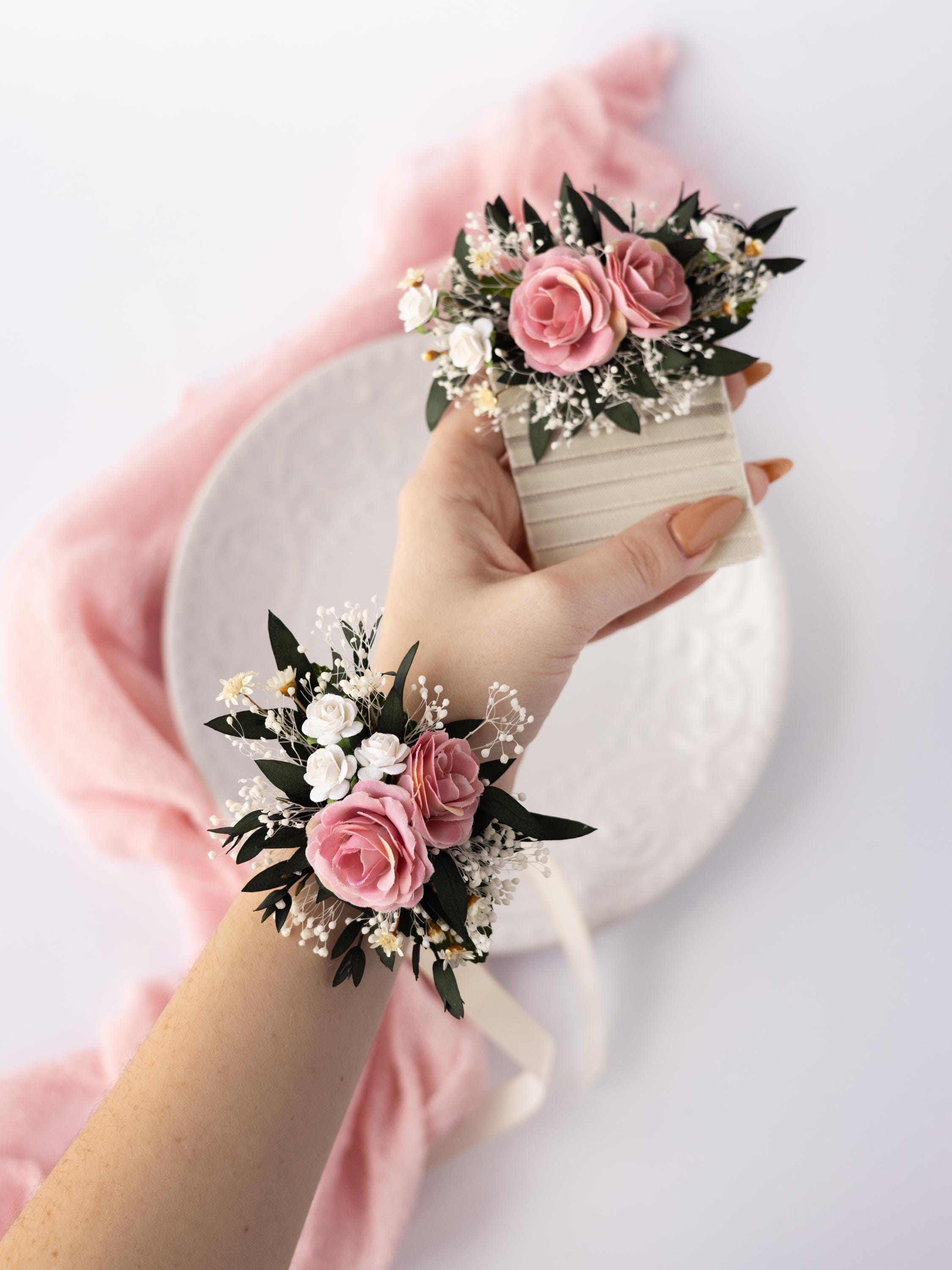Pocket Boutonniere for Men, Rose Groomsmen Buttonhole, Buttonhole ...
