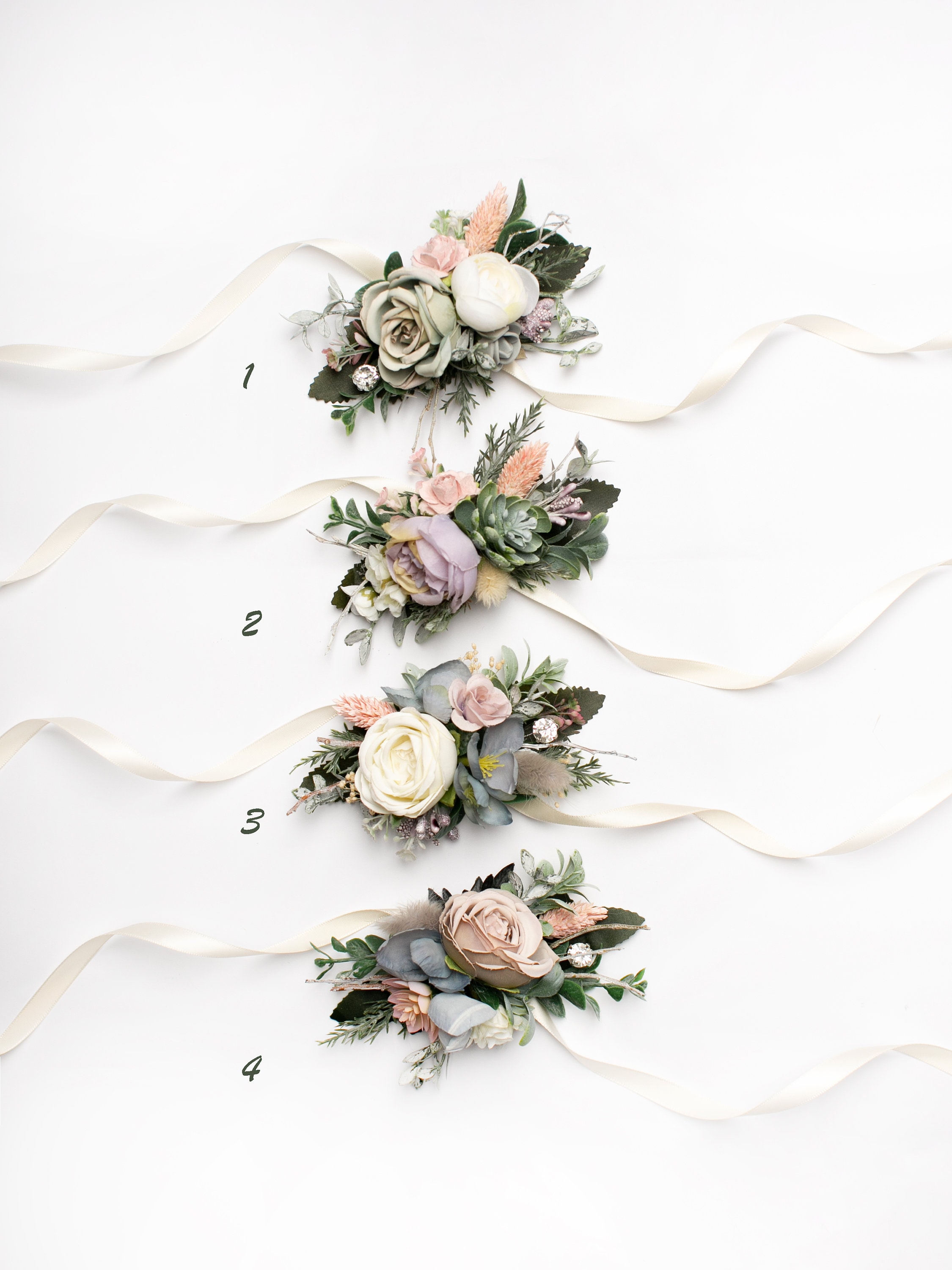 Corsage and Boutonniere Set Wrist Corsage and Boutonniere - Etsy