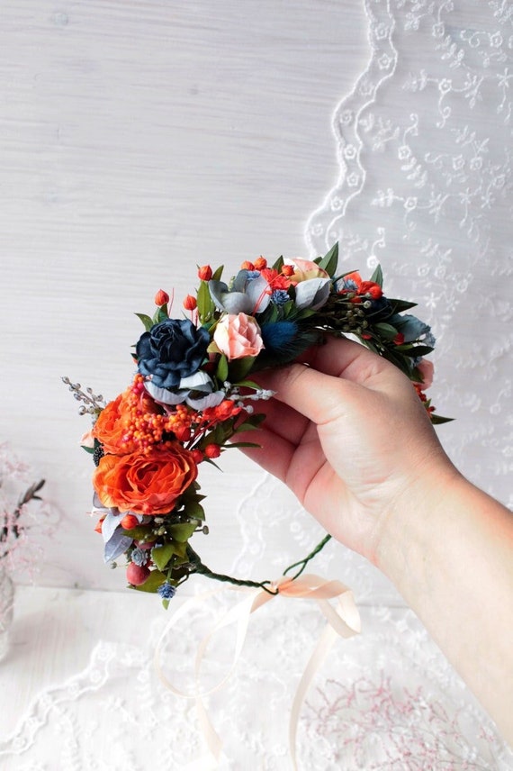 Orange Halloween Crown Queen Crown Adult Halloween Costume | Etsy