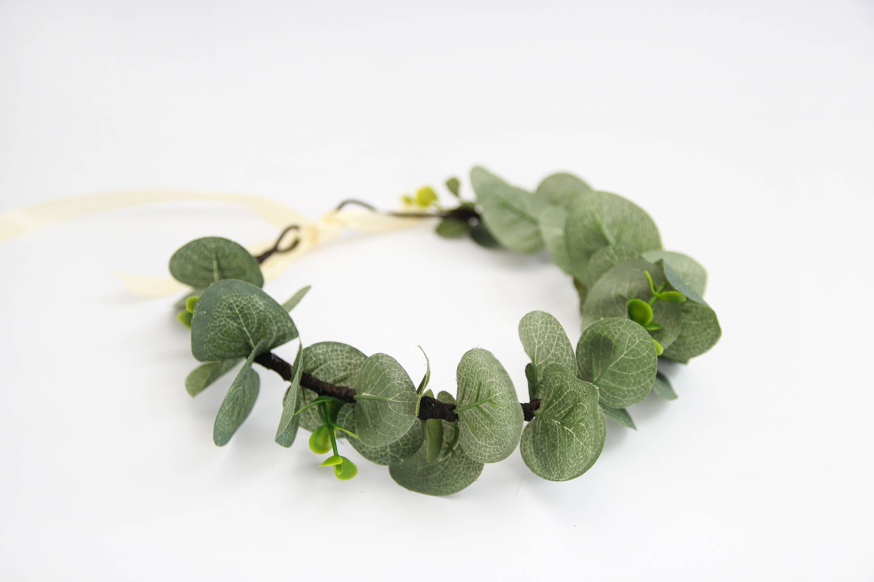 Greenery Wedding Crown Eucalyptus Flower Crown Woodland | Etsy