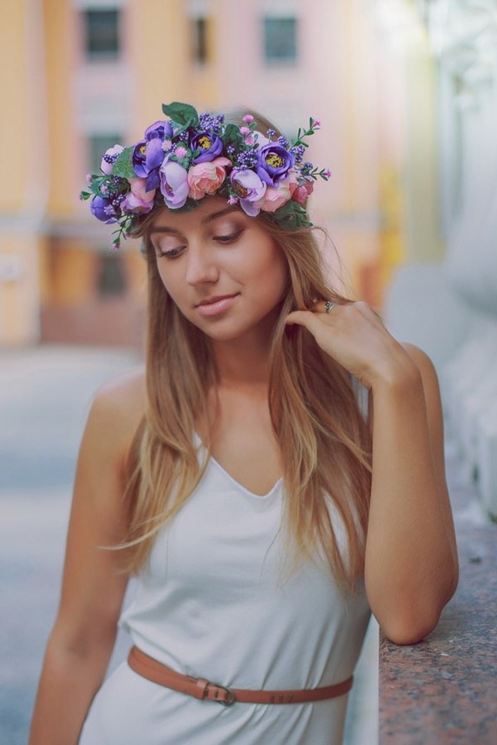 Summer Floral Crown Festival Crown Flower Head Crown - Etsy