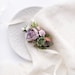 Prom Corsage, Satin Flower Writ Corsage, Boho Lilac Flower Corsage ...