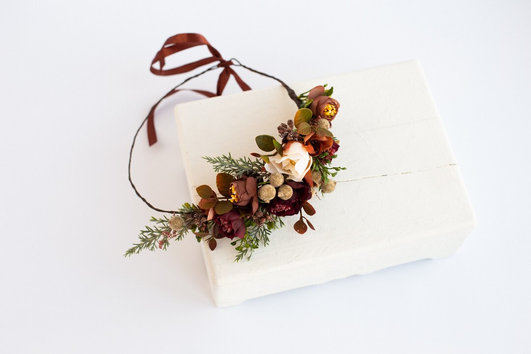 Bridal Flower Crown, Gift for Christmas, Toddler Floral Headpiece ...